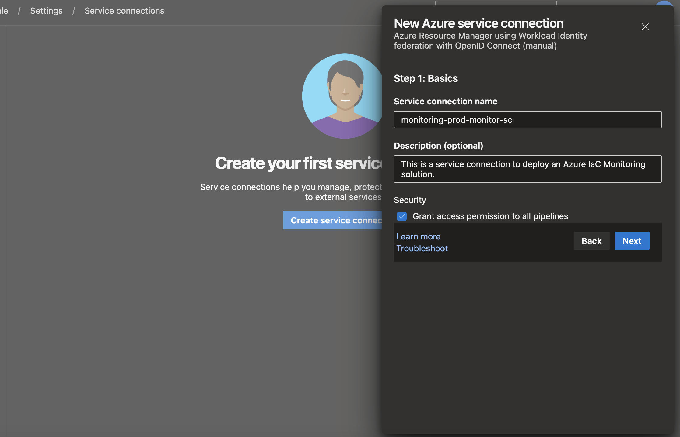 Setting Up an ARM Service Connection for Azure DevOps with Workload ...